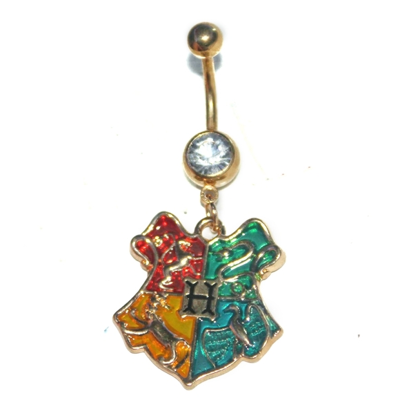 Warner Bros. | Jewelry | Harry Potter Hogwarts Crest Belly Ring | Poshmark